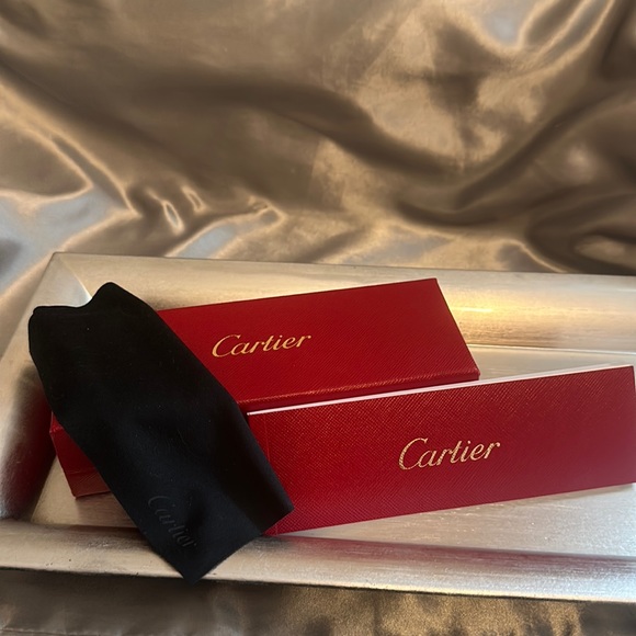 Cartier | Accessories | Cartier Eyeglass Box With Cartier Cleaning ...